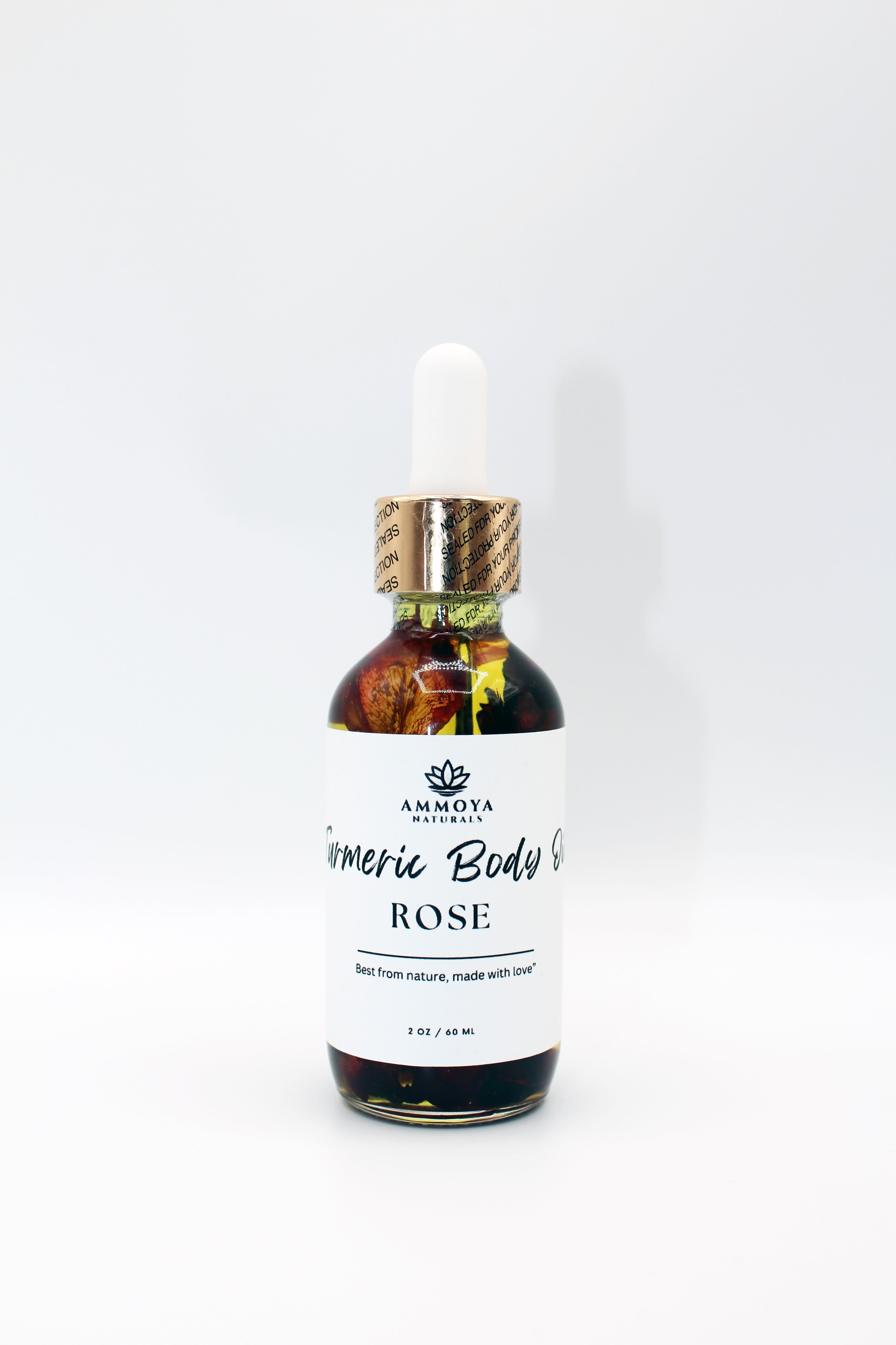 Turmeric Body Oil: With Rose, Calendula, or Lavender