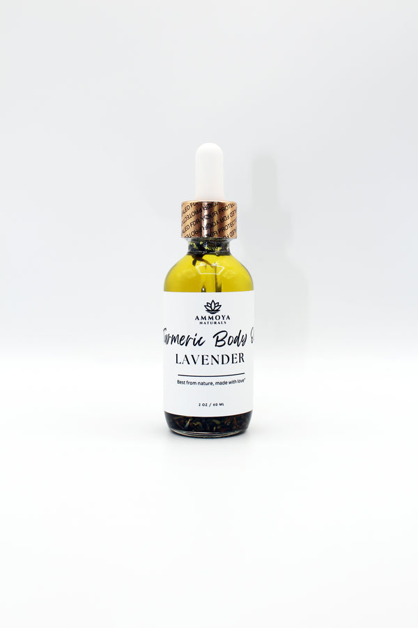 Turmeric Body Oil: With Rose, Calendula, or Lavender